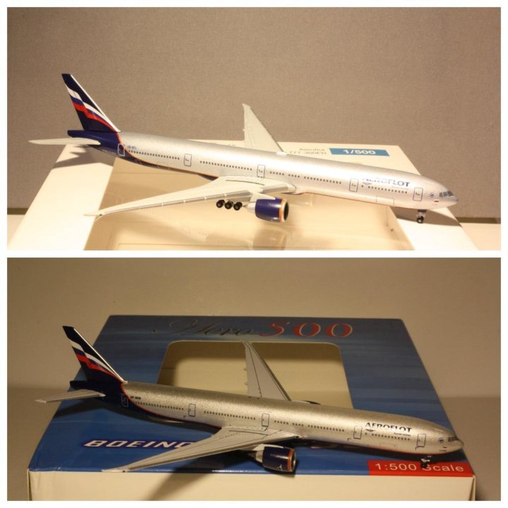Boeing B777 Аэрофлот 1/500 в Москве, цена 4 100 руб. | Объявления о ...
