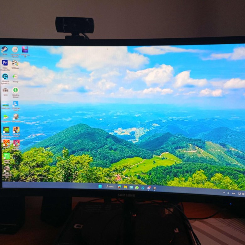 Монитор Samsung C24F390FHI, изогнутый. – купить в Хабаровске, цена 7 ...