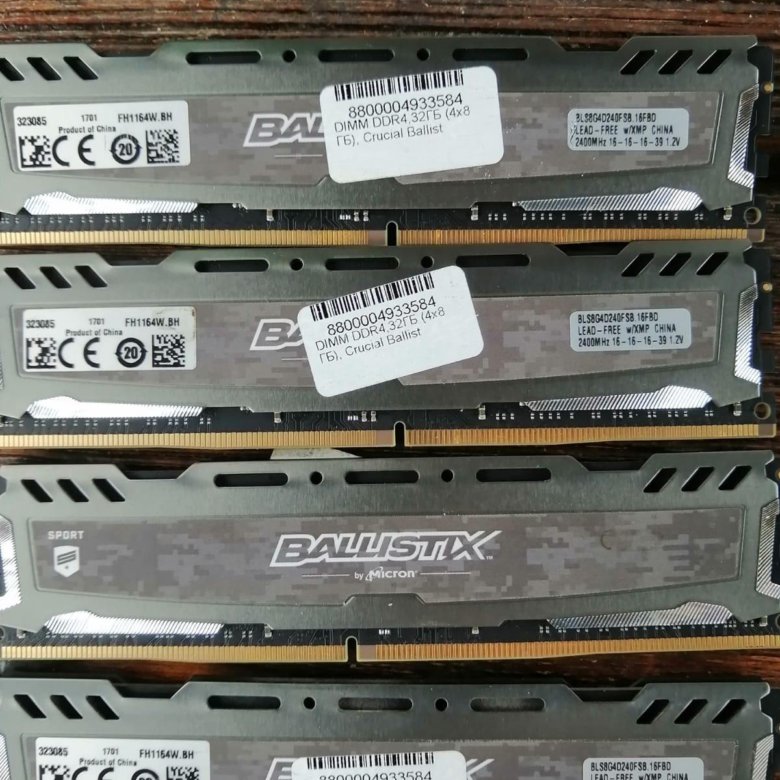 Оперативная память Crucial Ballistix Ddr 4 32 Gb купить в