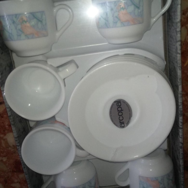 Кофейный сервиз ПТИЧКА Arcopal Франция – купить в Москве, цена 2 000 ...