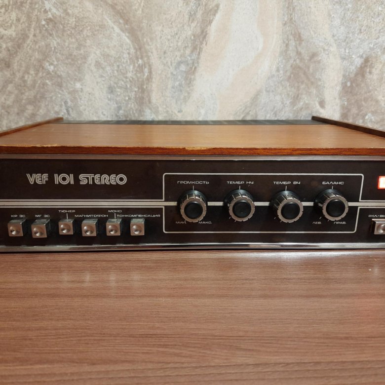 Усилитель Vef 101 стерео, рабочий, под пломбами – купить в Комсомольске-на-Амуре, цена 5 000 руб ...
