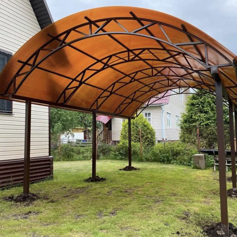 Навес из поликарбоната – купить в Пензе, цена 25 500 руб., дата ...