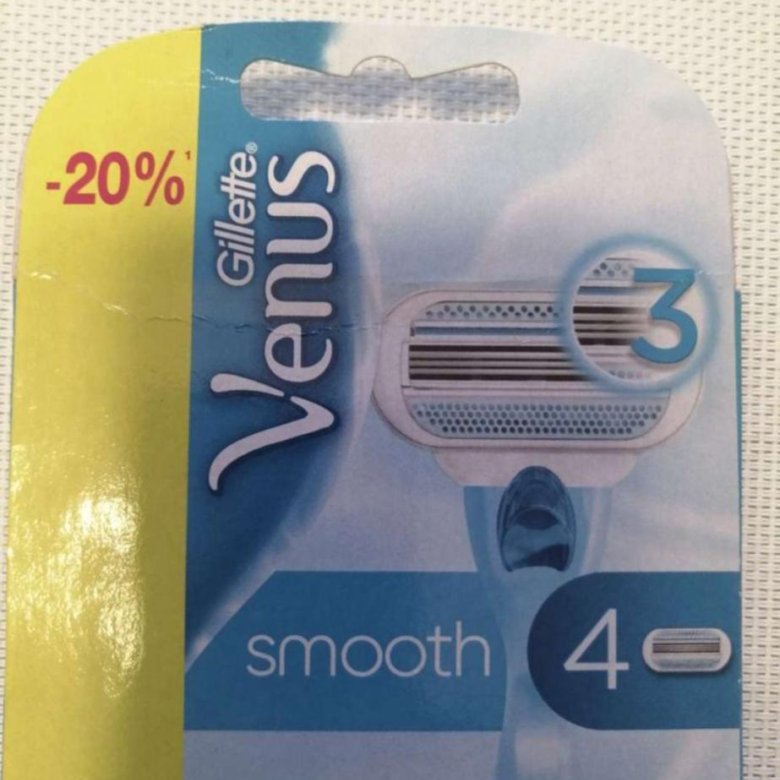 ️Оригинал. Кассеты Gillette venus smooth 4шт – купить в Москве, цена ...