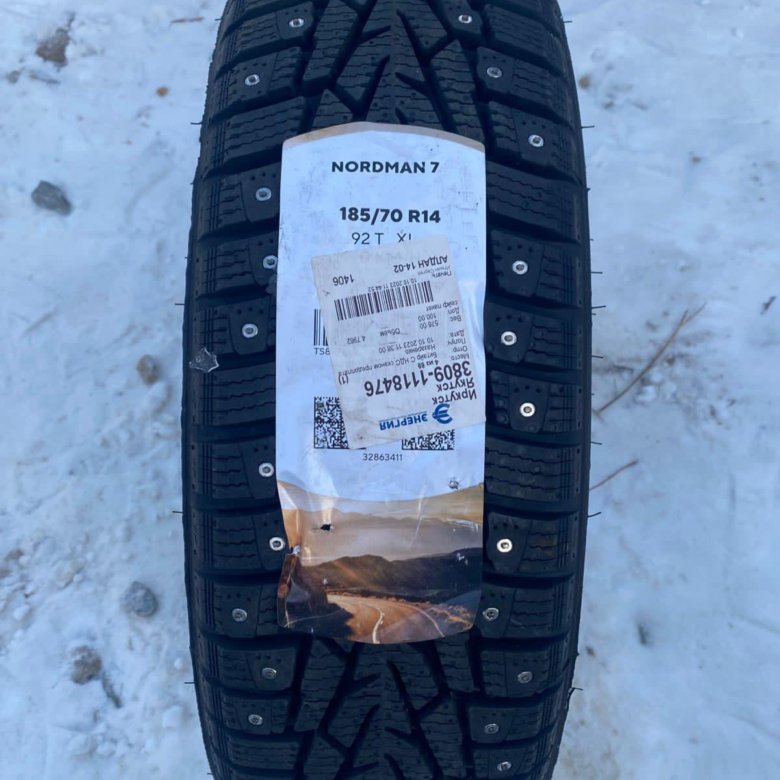 185/70/14 Nordman 7 шипы новые – купить в Якутске, цена 23 000 руб., дата размещения: 25.06.2025 ...