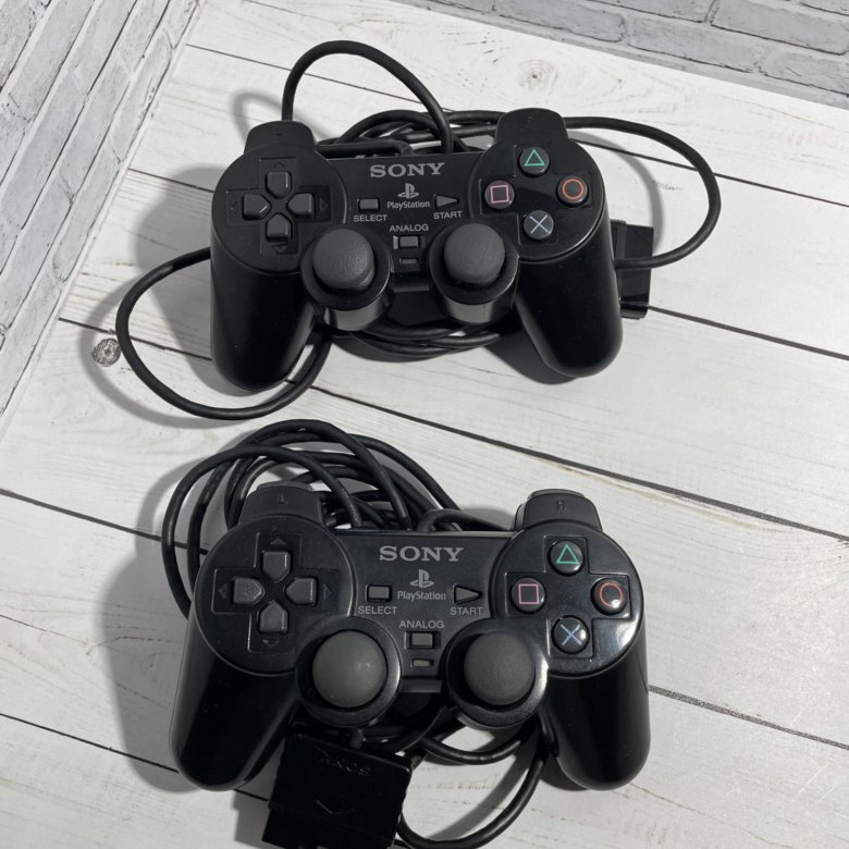 2 Джойстика Sony PS2 DualShock 2 (Оригинал) Ремонт – купить в Москве ...