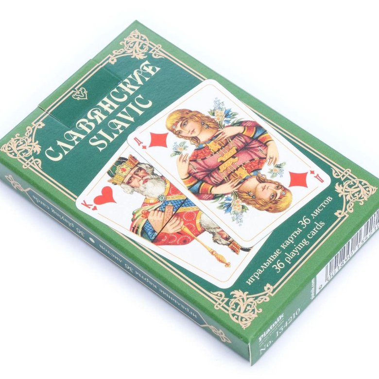 Карты игральные "Славянские" зеленая рубашка, 36 карт – купить в Санкт ...