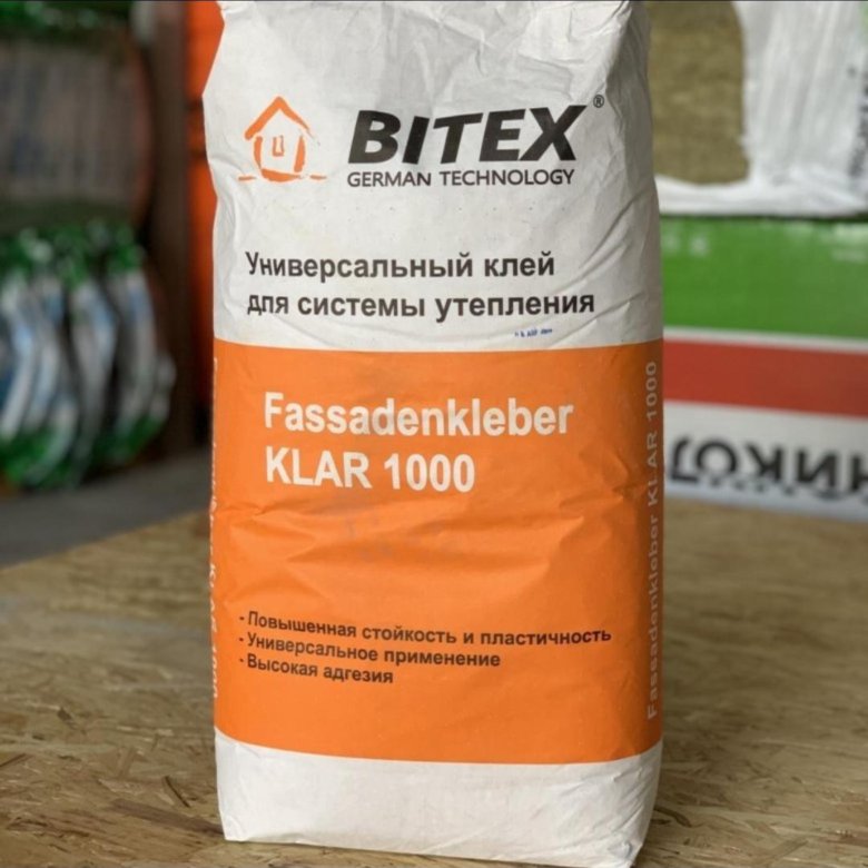 Клей для приклеивания плит утеплителя BITEX – купить в Горном Щите ...