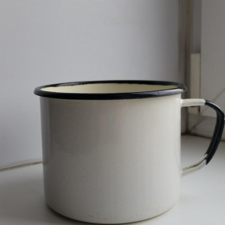 Кружка эмалированная. Объем литр. СССР – купить в Москве, цена 100 руб ...