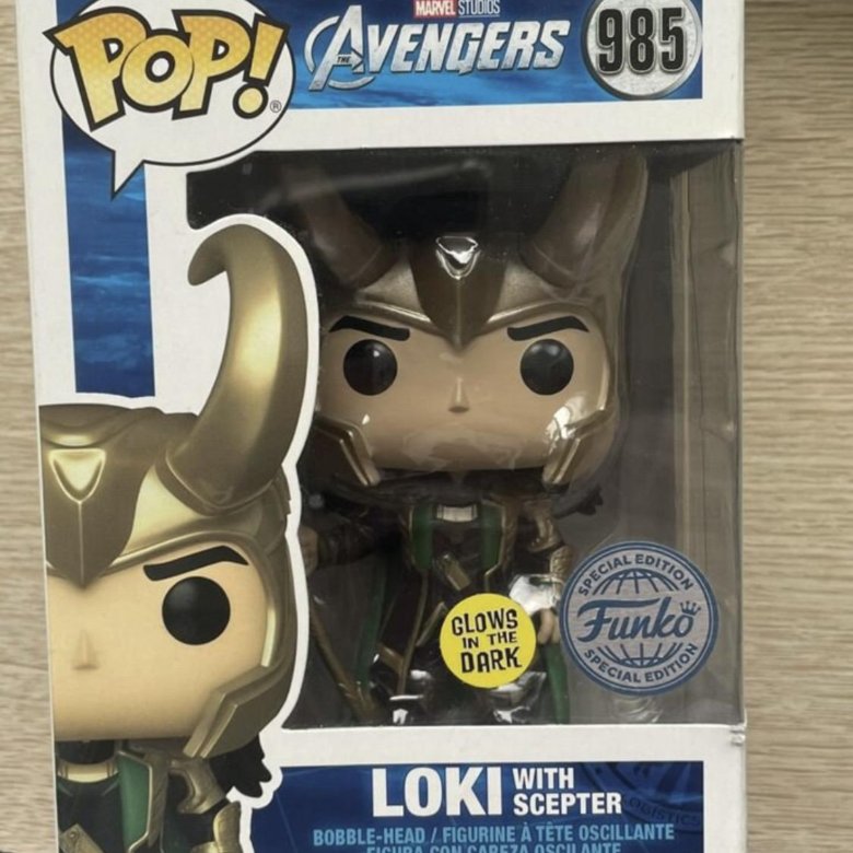 Funko pop Bobble Marvel Loki with Scepter Локи – купить в Москве, цена ...
