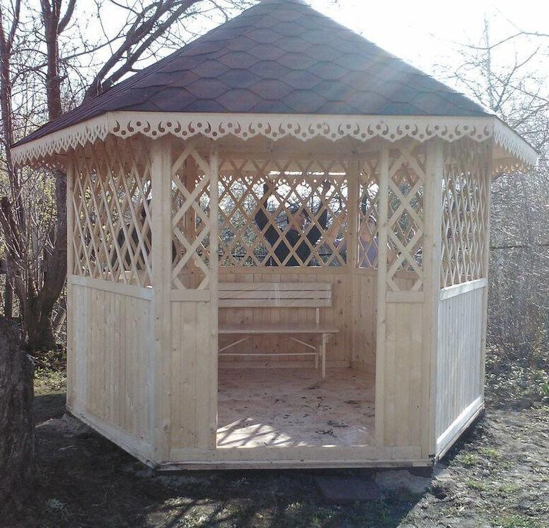 Беседка для дачи садовая из дерева – купить в Москве, цена 31 000 руб ...