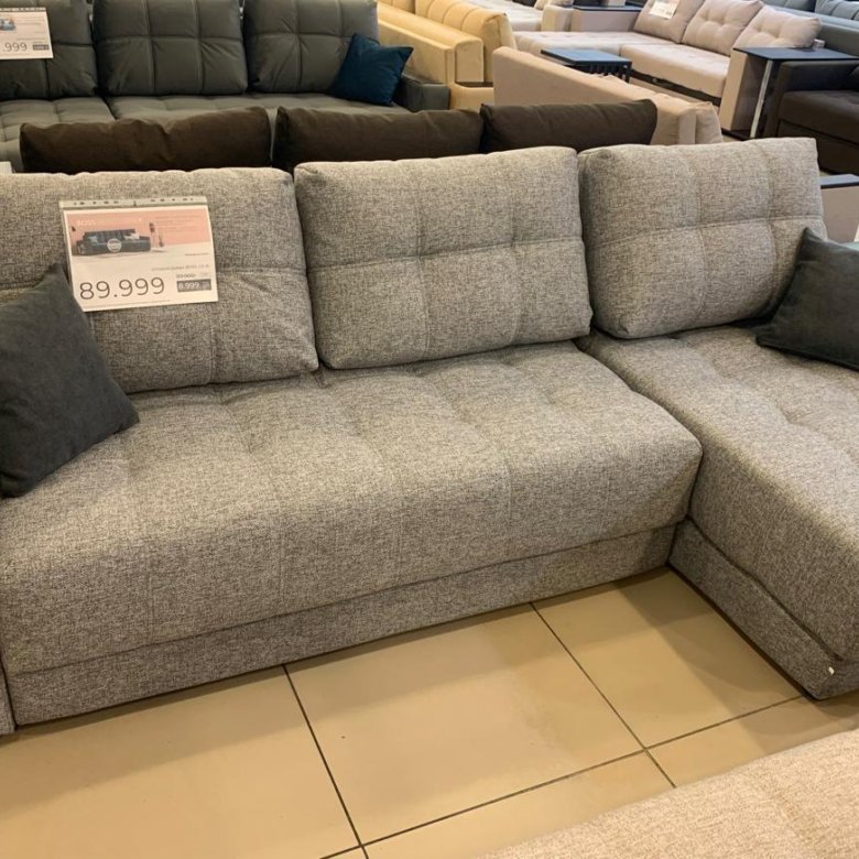 Угловой диван BOSS XL Рогожка Vento серый – купить в Комсомольске-на ...