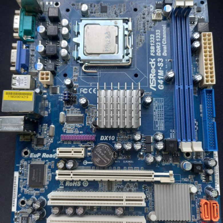 Материнская плата с процессором ASRock g41m-s3 – купить в Комсомольске ...