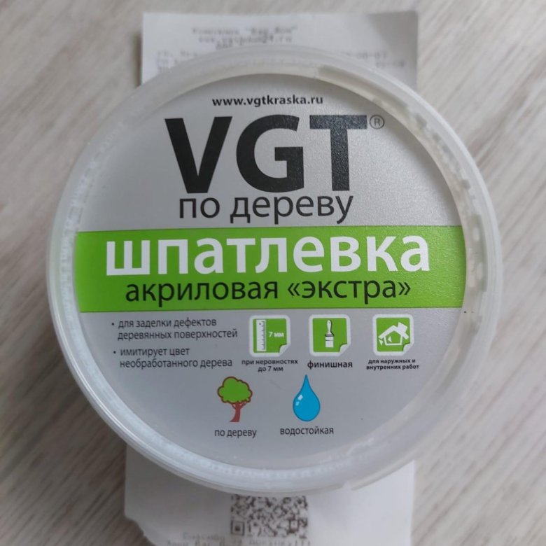 Шпатлевка по дереву VGT – купить в Ростове-на-Дону, цена 200 руб., дата ...