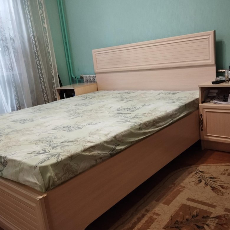 Кровать двуспальная, две тумбоки. – купить в Барнауле, цена 8 000 руб ...