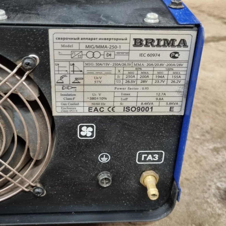 Инверторный сварочный полуавтомат Brima MIG-250-1 – купить в Фурманове, цена 37 000 руб., дата ...